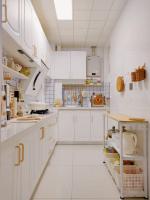 China Walnut Woodgrain Anti-Fingerprint Eco-Certified Particle Board Kitchen Cabinet for sale