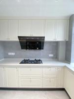 China Anti-Scratch Lacquered Hygienic Particle Board Kitchen Cabinet for sale