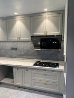 China Anti-Scratch Lacquered Hygienic Particle Board Kitchen Cabinet for sale