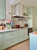 China Modern Concise Style Custom Furniture Melamine Unit Kitchen Cabinets With Sink for sale