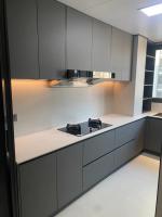 China Fixed White George Standard Export Packing Cupboard Kitchen Cabinets for sale