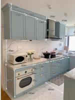 China Laminated Modular Kitchen Cupboard Cabinet Set Home Furniture for sale