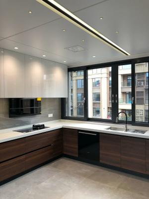 China Modular Cuisine Equipment Hutch Flat Pack Storage Home Kitchen Cabinets for sale