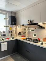 China Modular Cuisine Equipment Hutch Flat Pack Storage Home Kitchen Cabinets for sale