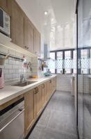 China Modern Modular Lacquer Simple Design Shaker Customized Kitchen Cabinets for sale