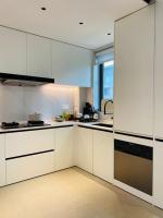China Plywood Door Material Modern Commercial Furniture Ready Made Kitchen Cabinets for sale