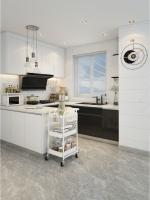 China Customized Matte Lacquer Finish Melamine Plywood Design Kitchen Cabinet for sale