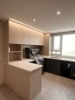 China Modern Kitchen Cabinet with Marble Countertop for Apartments for sale