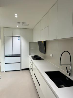 China Premium Textured Matte Kitchen Cabinets with Anti-Scratch Finish for sale