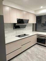 China Custom Shaker Style Particle Board Kitchen Cabinets in Vibrant Colors for sale