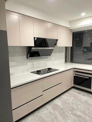 China Custom Shaker Style Particle Board Kitchen Cabinets in Vibrant Colors for sale