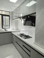 China Custom Shaker Style Particle Board Kitchen Cabinets in Vibrant Colors for sale