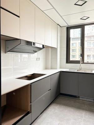 China Melamine Finish Kitchen Cabinet with Particle Board Carcase for sale
