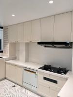 China Modern Kitchen Cabinet with Premium Fittings and Custom Materials for sale