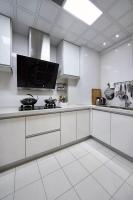 China L Shape Plywood Kitchen Cabinets with Quartz Countertop for sale