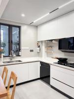 China Modern Kitchen Cabinets with MDF Plywood Doors for Residence Hotel for sale
