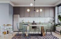 China Modern Kitchen Cabinet with Melamine or Plywood Carcase for sale