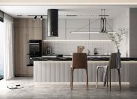 China Modern Kitchen Cabinet with Anti-Scratch Textured Surface for sale