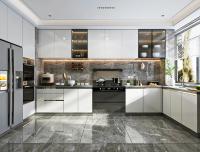 China U-Shaped Kitchen Cabinet with High Gloss Matte Finish for sale