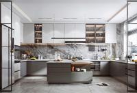 China Customized Kitchen Cabinet with Quartz Granite Marble Countertop for sale