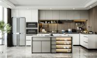 China Residence/Apartment/Hotel Water Proof Cabinet Melamine Kitchen Cabinet for sale