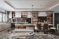 China Luxury Modern Melamine Furniture Custom Wood Kitchen Cabinet For Home for sale