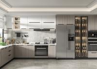China Luxury Modern Melamine Furniture Custom Wood Kitchen Cabinet For Home for sale
