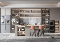 China Custom Apartment Kitchen Cabinets Modern Cupboard For Apartment for sale