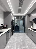 China Custom Manufacturers Apartment Kitchen Cabinets Kitchenette Cupboard Hotel for sale