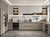 China Custom Manufacturers Apartment Kitchen Cabinets Kitchenette Cupboard Hotel for sale