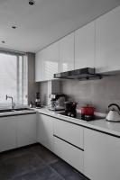 China Custom Manufacturers Apartment Kitchen Cabinets Kitchenette Cupboard Hotel for sale
