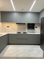 China Custom American Style Kitchen Cabinet with Island Plywood for sale