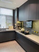 China Modern Kitchen Cabinet with Customized Countertops and Cupboards for sale