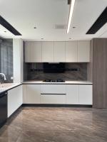 China Vintage Style Smart Kitchen Cabinet with Marble Countertop for sale