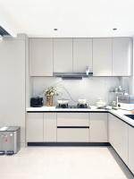 China Vintage Style Smart Kitchen Cabinet with Marble Countertop for sale