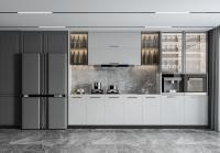 China Modern MDF Kitchen Cabinet with High Gloss Lacquer Finish for sale