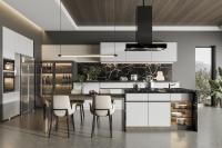 China Modern MDF Kitchen Cabinet with High Gloss Lacquer Finish for sale