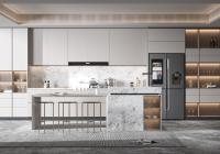 China Modern MDF Kitchen Cabinet Door Panel for Hotels and Apartments for sale