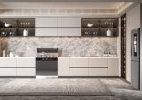 China Modern MDF Kitchen Cabinet Door Panel for Hotels and Apartments for sale