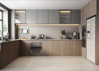 China Modular Kitchen Cabinets MDF Plywood Custom Sizes for sale