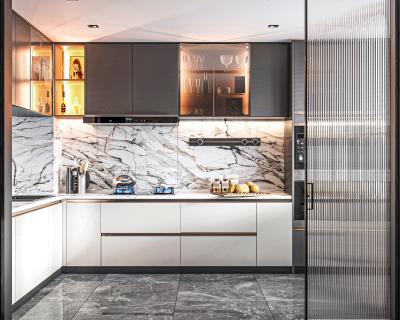 China Luxury Plywood Storage Wardrobe Closet kitchen Cabinet Wood Bedroom For Apartment for sale