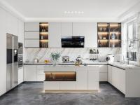 China One-Stop Designs Factory Customized Modern High Gloss Kitchen Cabinet Sets for sale