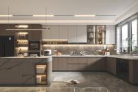 China One-Stop Designs Factory Customized Modern High Gloss Kitchen Cabinet Sets for sale