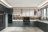 China One-Stop Designs Factory Customized Modern High Gloss Kitchen Cabinet Sets for sale