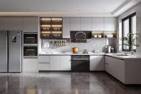 China Customizable Modern Kitchen Cabinets for Villas Moisture-Resistant for sale