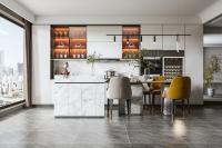 China Customizable Modern Kitchen Cabinets for Villas Moisture-Resistant for sale