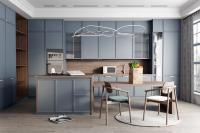 China Customizable Modern Kitchen Cabinets for Villas Moisture-Resistant for sale