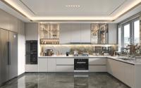 China Customizable Modern Kitchen Cabinets for Villas Moisture-Resistant for sale