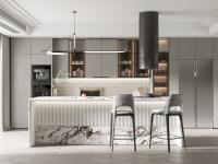China Modern Acrylic Kitchen Cabinet for Apartments and Hotels for sale