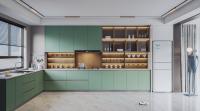 China Modern Matt Gray Modular Kitchen Cabinet for Apartments for sale